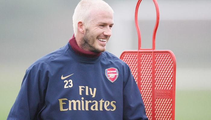 Beckham, Arsenal idmanında!