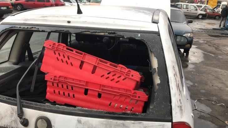 Çalınan araç terk edilmiş halde bulundu