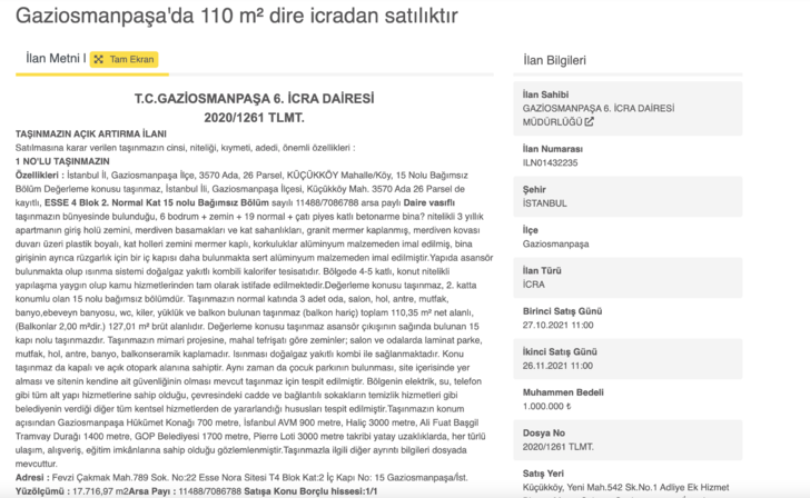 Hepsi çok ucuz! İstanbul’da yarı fiyatına icradan satılık daireler!