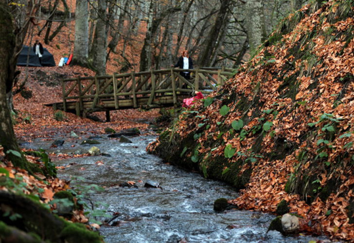 Yedigöller Milli Parkı, doğal güzelliğiyle mest etti! Sonbaharda ...