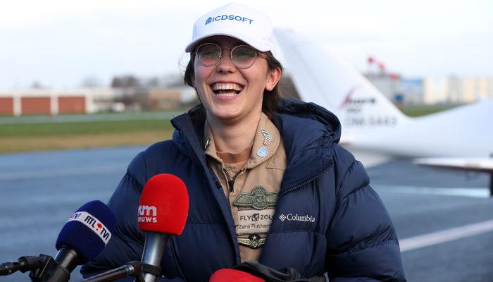 Zara Rutherford tarihe geçti! 19 yaşında tek başına dünyayı dolaşan en ...