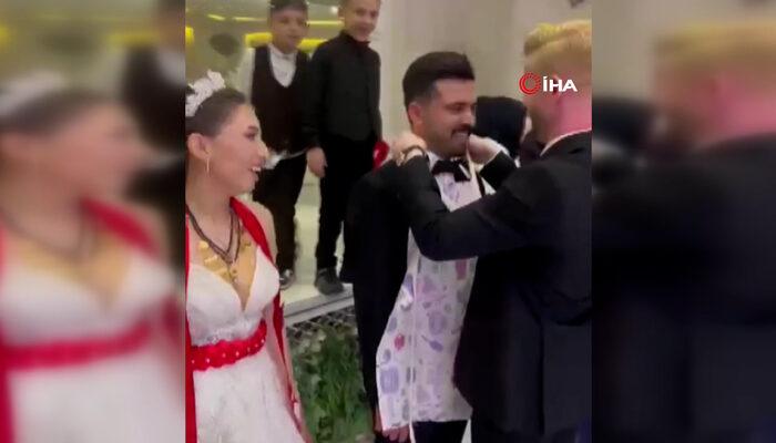 Damat neye uğradığını şaşırdı! Önlük giydirip bulaşık yıkattılar ...