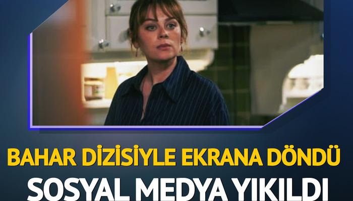 Bahar dizisiyle ekrana dönen Demet Evgar sosyal medyayı salladı ...