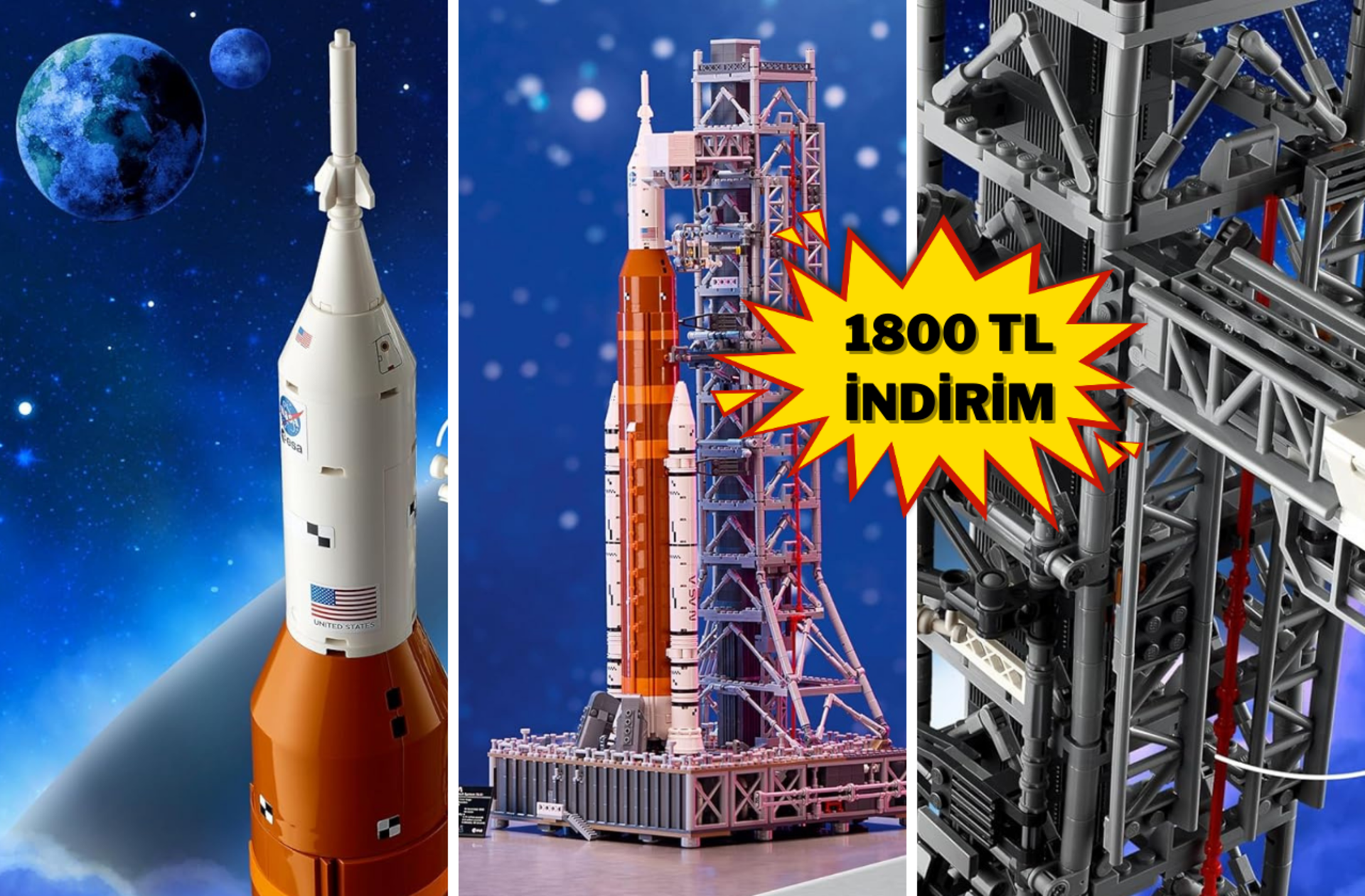 Koleksiyonluk LEGO Icons NASA Artemis Yaratıcı Yapım Seti indirime girdi - Vitrin