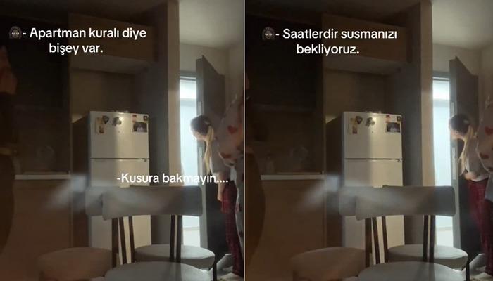 Gürültüden rahatsız olan komşu kapılarına gelip uyardı! Gerginlik bir ...