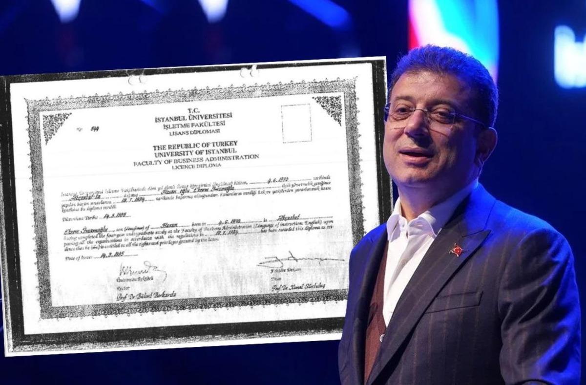 Ekrem İmamoğlu'nun diploması iptal edildi! Cumhurbaşkanı adayı olacak ...