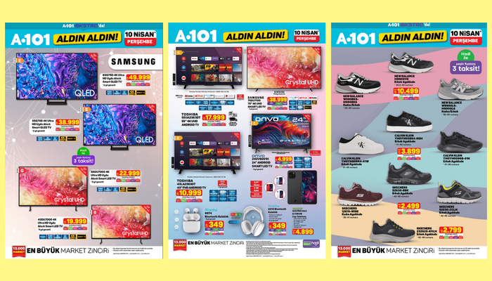 A101'e Samsung akıllı televizyonlar geliyor! İşte 10 Nisan 2025 A101 ...