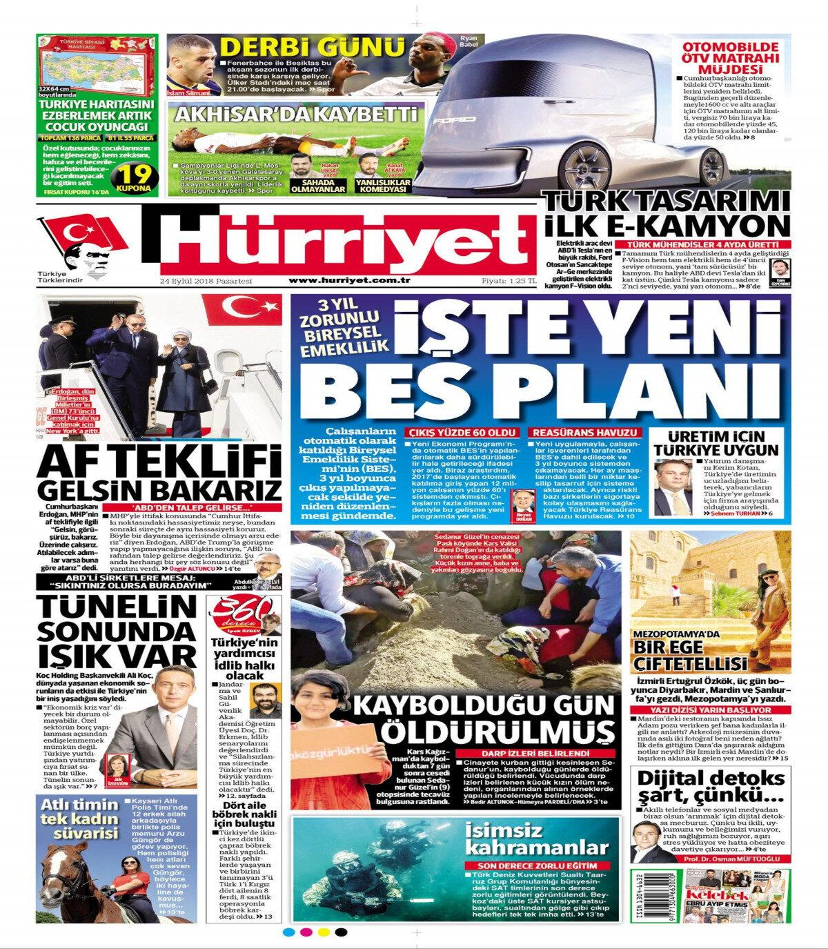Hürriyet gazetesi | Hürriyet gazetesi manşet | Hürriyet gazetesi oku